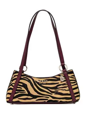 Guess Zebra-print Charm Tote Bag - Neutrals