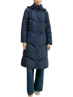 GUESS Quilted Hooded Coat