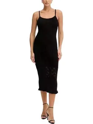 Guess Sleeveless Midi Dress - Black