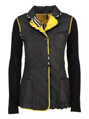 Fendi Quilted Collar Jacket - Black