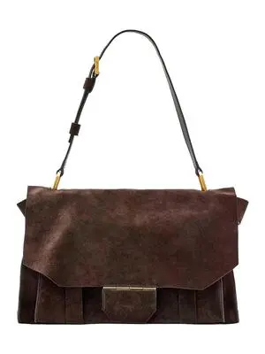 ALLSAINTS Ursa Buckle Shoulder Bag - Brown
