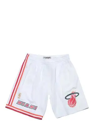 Mitchell & Ness Miami Heat Swingman Shorts - White