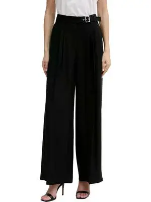 KARL LAGERFELD Belted Pleated Trousers