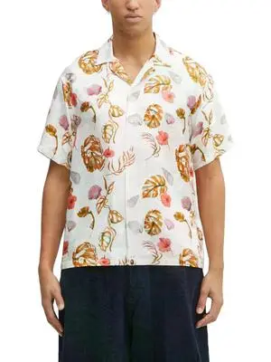 A BATHING APE Floral Short-sleeve Shirt - White