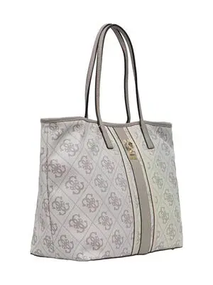 Guess Monogram Top Handle Tote Bag - Grey