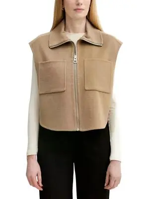 Marc O'polo Zip-up Vest - Neutrals
