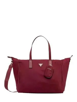 Guess Follie Charm Strap Tote Bag - Red
