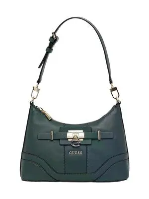 Guess Logo-plaque Shoulder Bag - Green