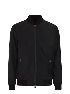 Kiton Lightweight Zip Sweatshirt - Black