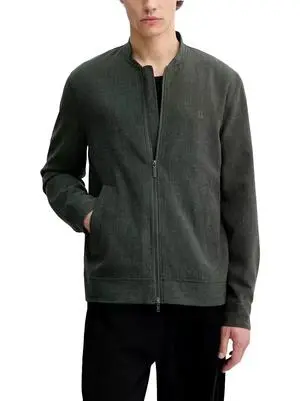 LES DEUX Como Reg Zip-up Bomber Jacket - Green