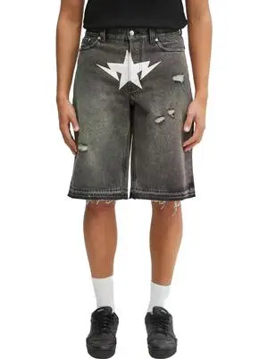 A BATHING APE Star-print Shorts - Grey