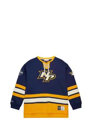 Mitchell & Ness Nashville Predators Heritage Lace-up Pullover - Blue
