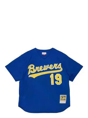 Mitchell & Ness Mlb Brewers 1991 Robin Yount T-shirt - Blue