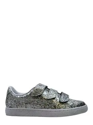 PUMA Basket Starp Glitter Sneakers - Silver