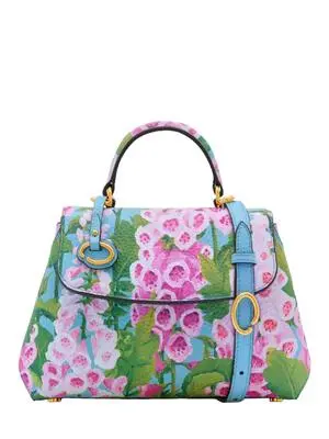 Oscar De La Renta Floral-print Mini Tote Bag - Pink