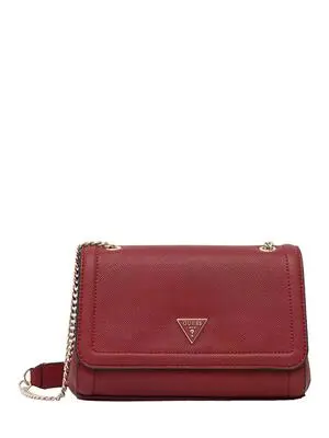 Guess Mini Crossbody Bag With Chain Detail - Red