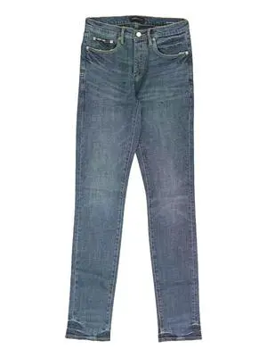 PURPLE BRAND Coated Slim-fit Jeans - Blue