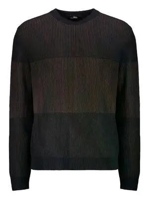 Herno Ribbed Color-block Sweater - Brown