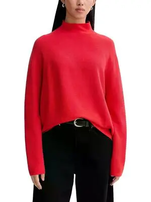 Marc O'polo Mock-neck Long-sleeve Sweater - Red