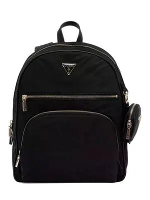 Guess Logo-plaque Backpack - Black