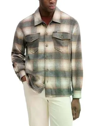 Guess Checked Chest-pocket Shirt - Grey