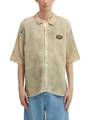 AAPE BY *A BATHING APE® Patch Buttoned Shirt - Neutrals