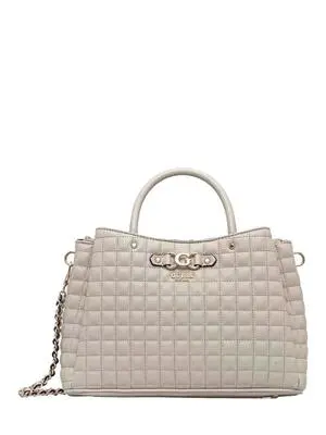 Guess Nadira Quilted Chain-strap Tote Bag - Neutrals