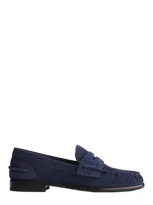Rag & Bone Carter Loafers - Navy Suede
