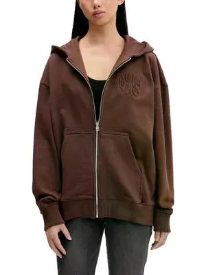 Hugo Zip-up Hoodie - Brown