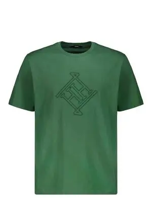 Herno Round-neck Logo T-shirt - Green