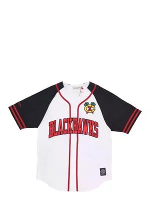 Mitchell & Ness Chicago Blackhawks Button-front T-shirt - White