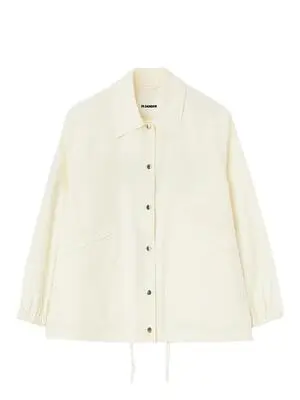 JIL SANDER Printed Cotton Jacket - Cream