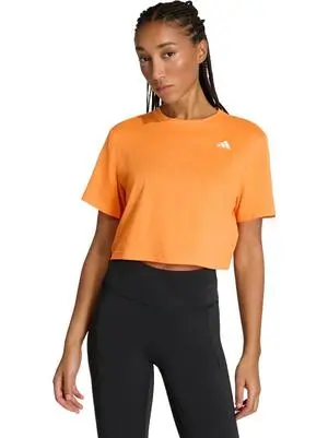 Adidas Train Essentials Boxy Workout Tee - Pure Orange