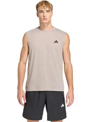 Adidas Workout Essentials Feelready Sleeveless T-shirt - Medium Grey Heather