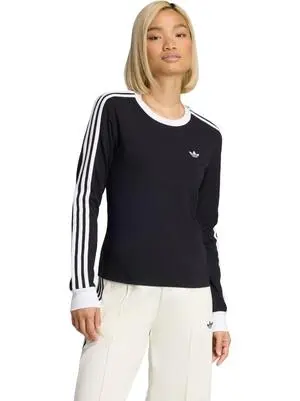 Adidas 3-stripes Long Sleeve T-shirt - Black / White