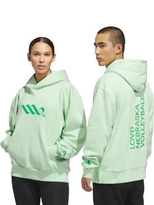 Adidas Lovb Nebraska Graphics Hoodie - Semi Green Spark