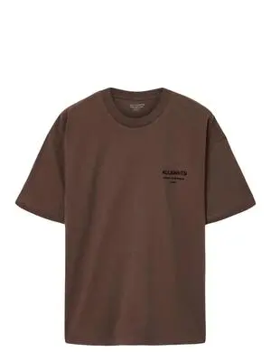 ALLSAINTS Organic Cotton Xander Oversized T-shirt Brown