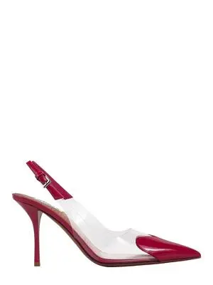 Alaïa Patent Leather Le Coeur Slingback Pumps - Red