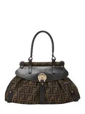 Fendi Zucca Magic Top Handle Bag - Brown