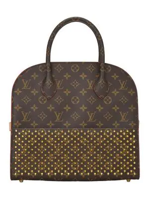 LOUIS VUITTON Christian Louboutin Monogram Iconoclasts Shopping Bag - Red