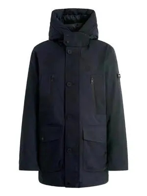 Bally Hooded Flap-pocket Parka - Blue