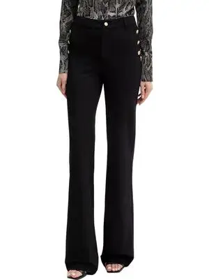 Guess Button Embellished Trousers - Black