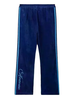 Adidas Velvet Track Pants - Blue