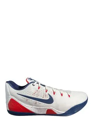 Nike Kobe 9 Em Low Protro Uconn Huskies Pe Sneakers - White/navy Blue/university Red