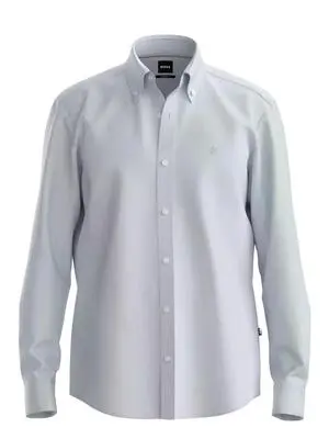 BOSS Regular-fit Shirt In Oxford Cotton - Blue