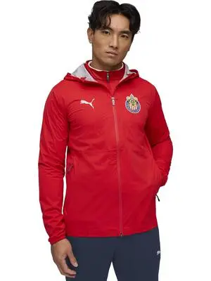 PUMA Chivas Soccer Rain Jacket - Red