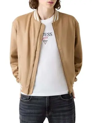 Guess Faux Suede Bomber Jacket - Medium