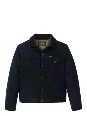 Filson Quilted Jacket With Corduroy Collar - Blue