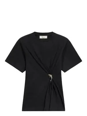 Blumarine Dolphin-detail T-shirt - Black