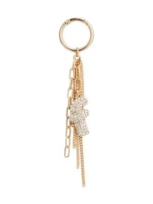 Chelsea28 Pavé Crystal Initial Bag Charm - F- Clear- Gold